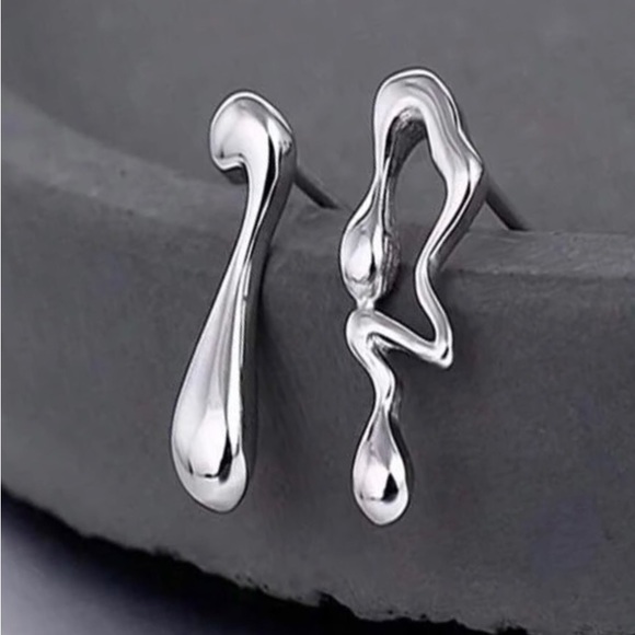 Jewelry | Melting Metal Silver Liquid Dripping Water Blood Droplet ...